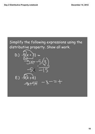 Day 2 distributive property | PDF