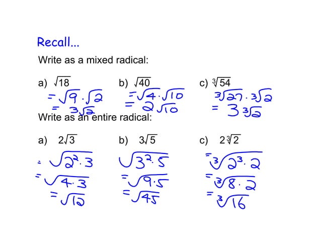 Pre-Calc 30S February 24 | PPT