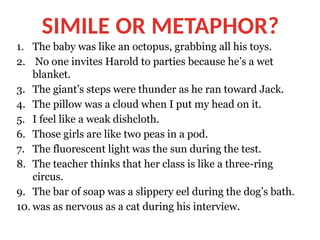 English 6 The Different Figures of speech | PPTX