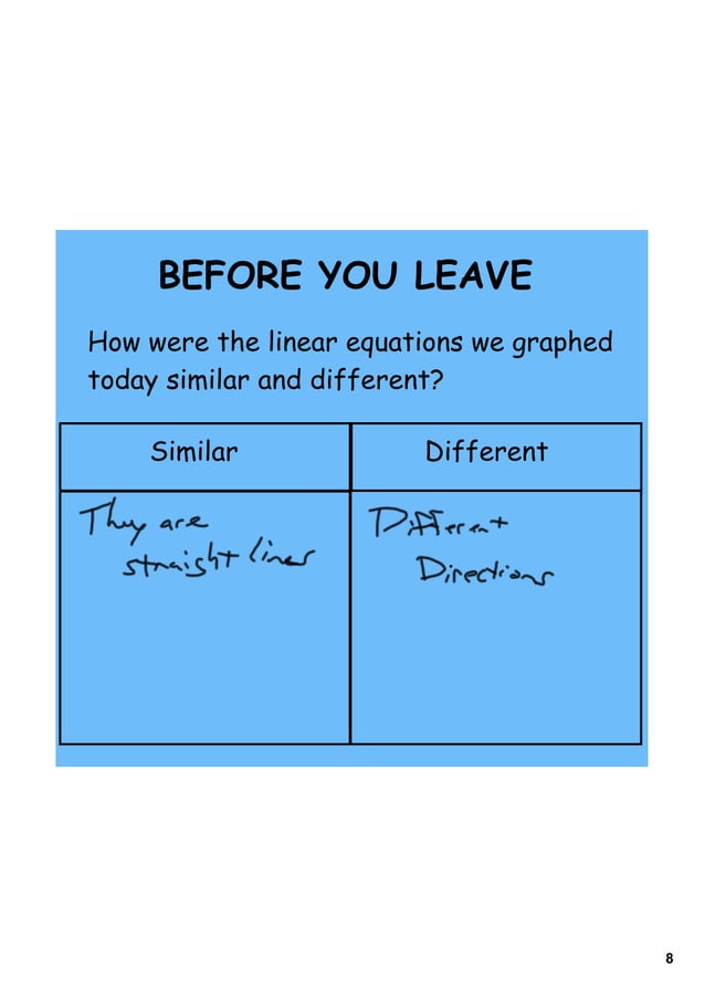 Day 2 graphing linear equations | PDF | Physics | Science