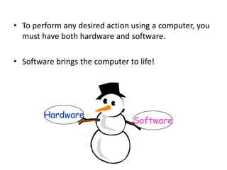 Day 2 hardware & software | PPTX | Operating Systems | Computer Software and Applications