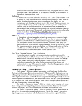 Day 2 lesson plan | DOC | Drama | Genres