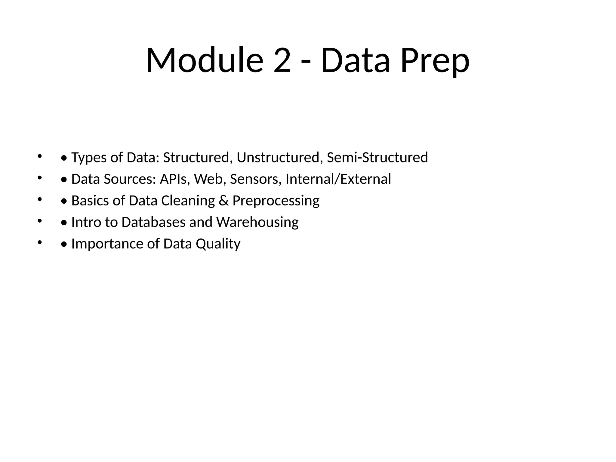 Data Collection, Management & Preparation | PPTX