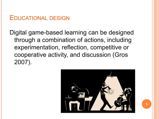 Digital educational game: pedagogical design and development | PPT