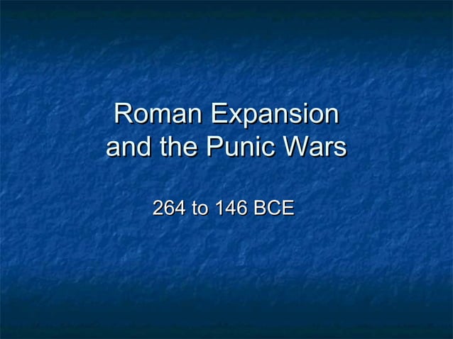 Punic Wars | PPT