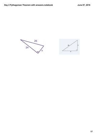 Day 2 pythagorean theorem | PDF