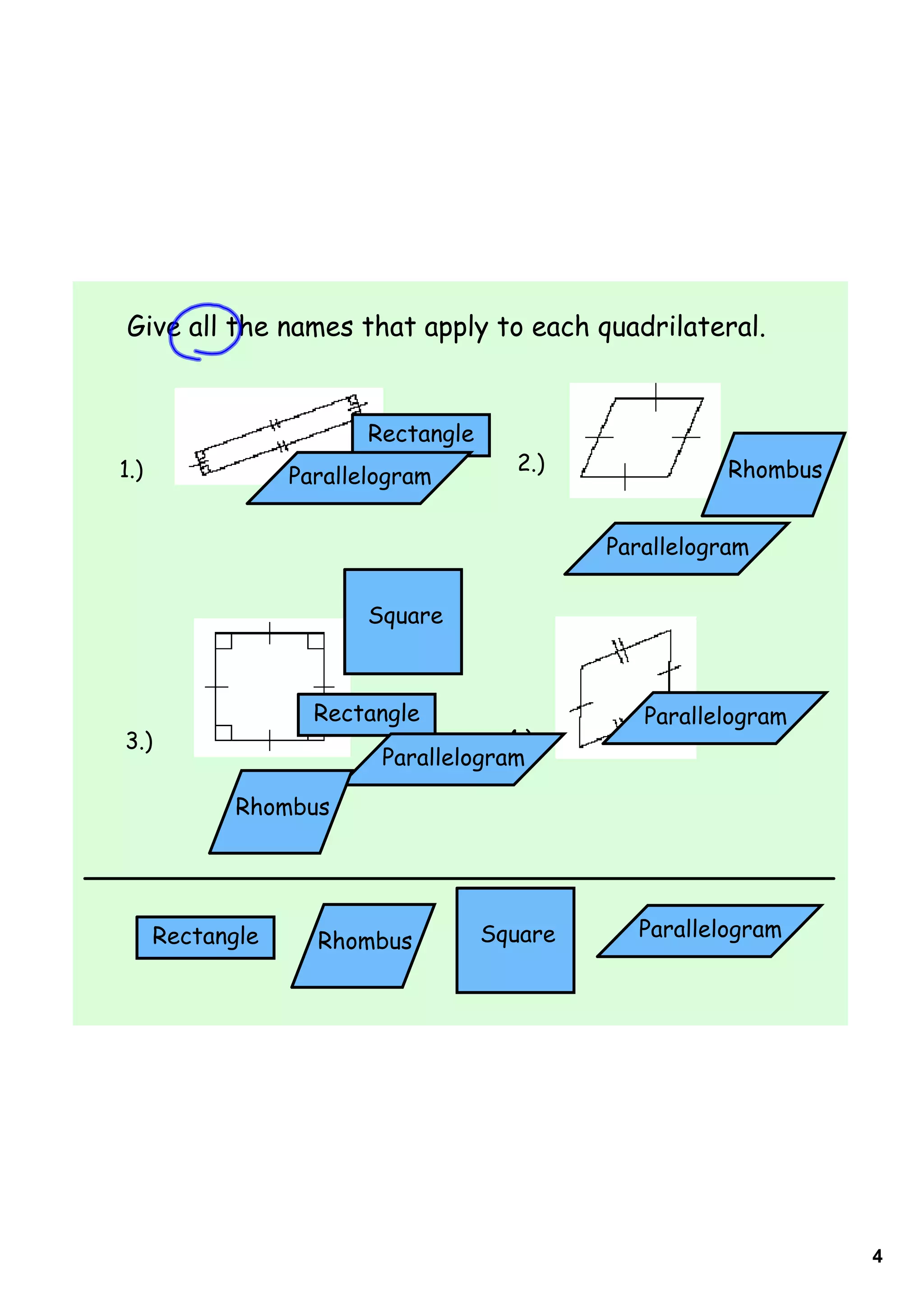 Day 2 quadrilaterals | PDF