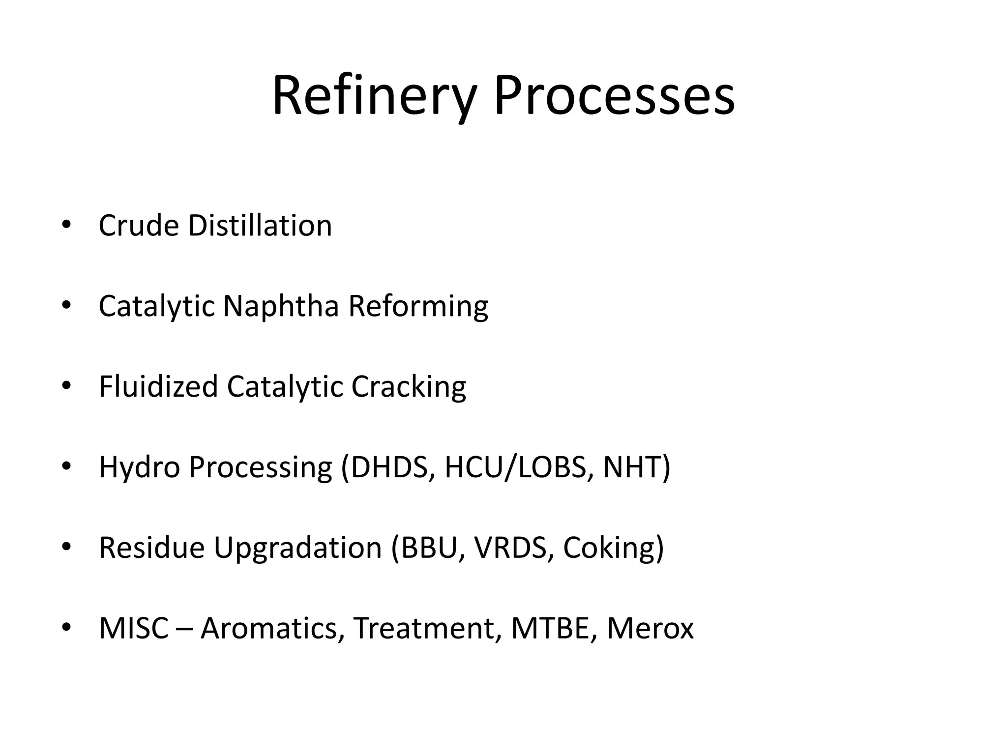 Refinery process | PPTX