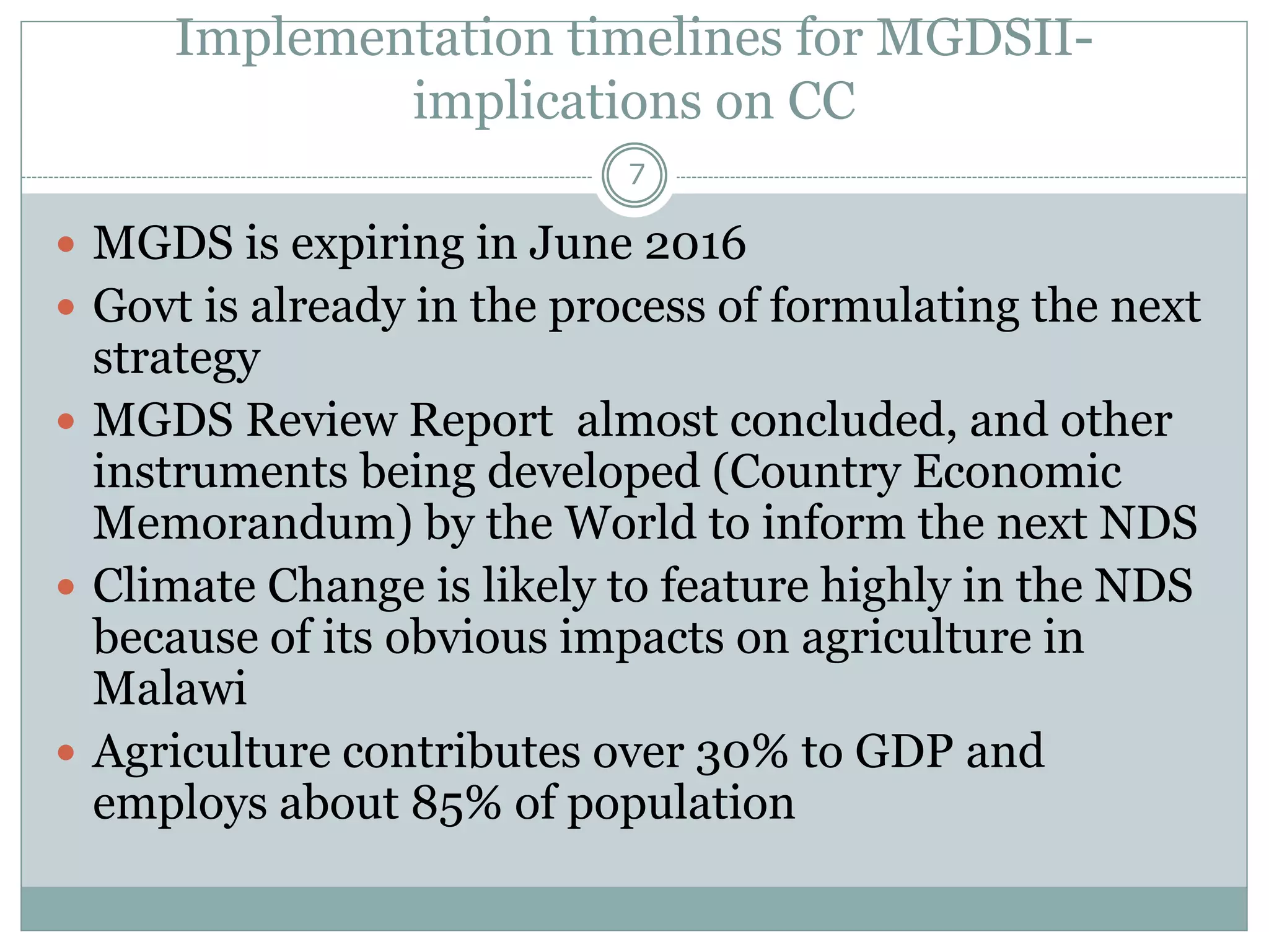 Defining Priorities for NAP Implementation in Malawi | PDF