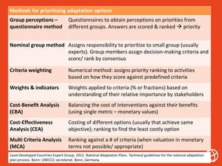 Day 2: Prioritisation of Adaptation Options | PPTX