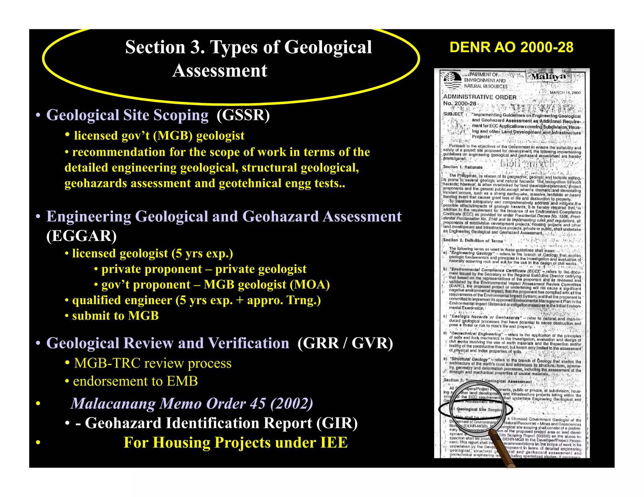 DENR-MGB EGGAR PROCEDURE | PDF