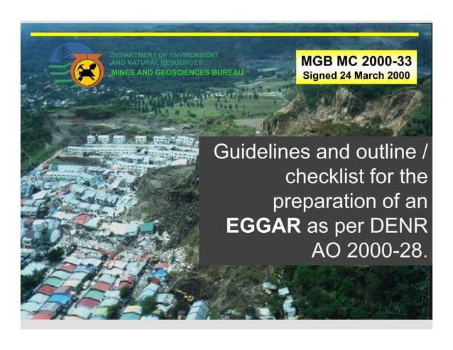 DENR-MGB EGGAR PROCEDURE | PDF