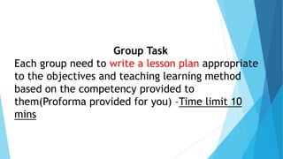lesson plan | PPTX
