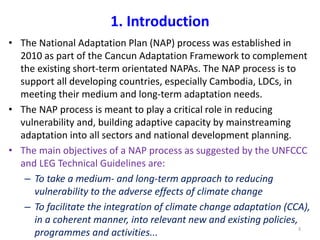 Current Status of National Adaptation Plan Process in Cambodia | PDF