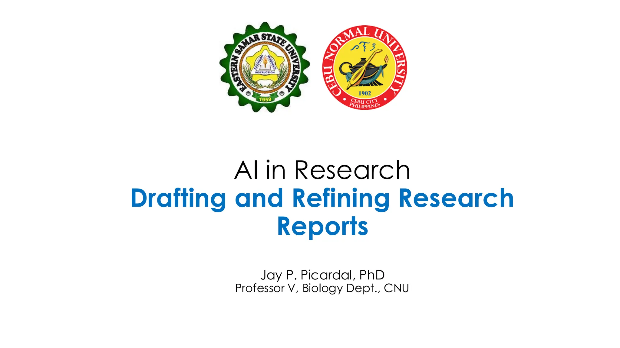 Day 2 Tak 1_Role of AI in Refining Research Reports.pdf