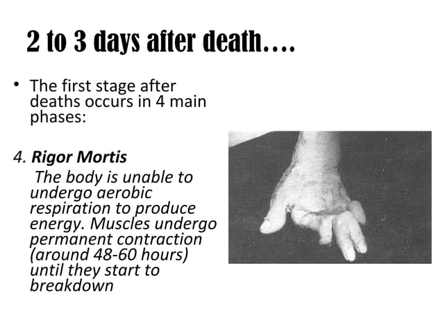 Day 2 the science of death | PPT