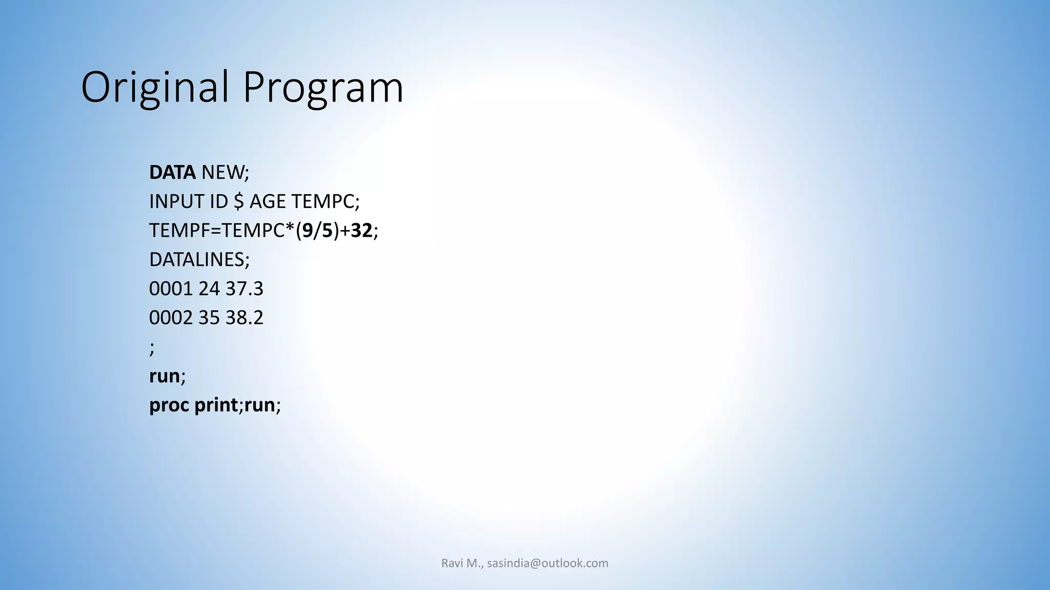 Understanding sas data step processing. | PPT