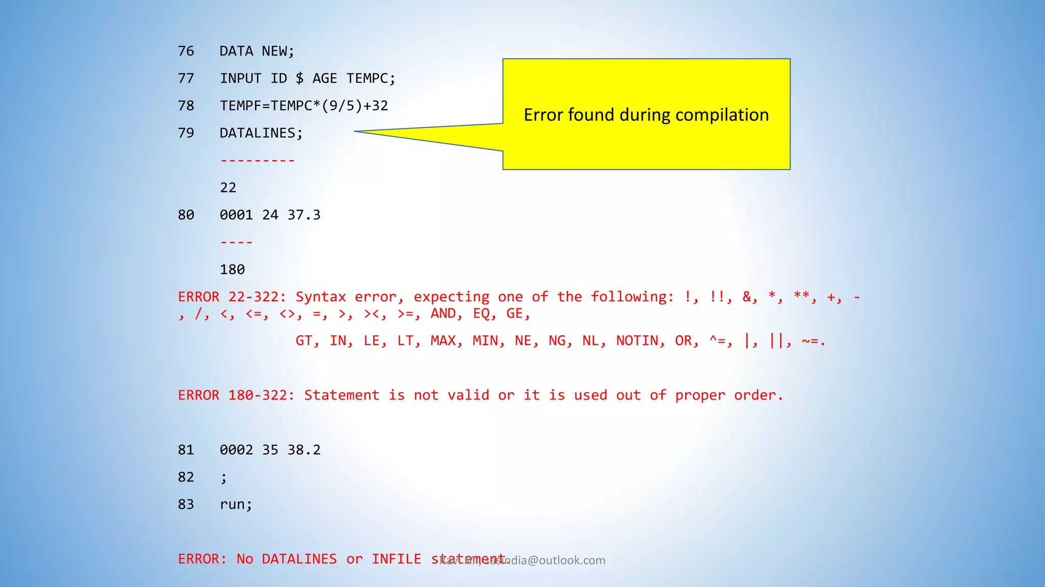 Understanding sas data step processing. | PPT