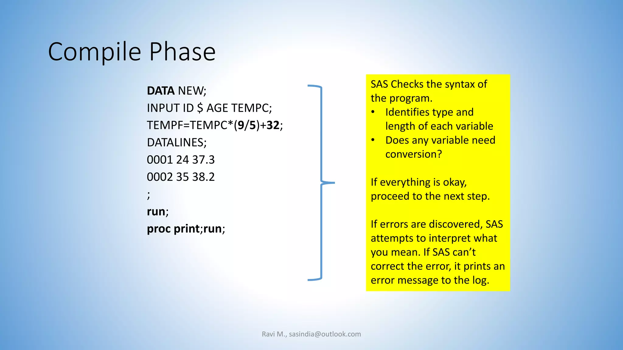 Understanding sas data step processing. | PPT