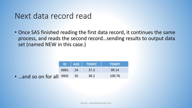 Understanding sas data step processing. | PPT