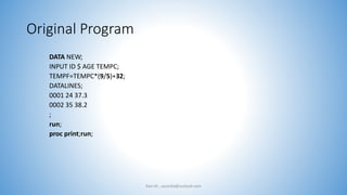 Understanding sas data step processing. | PPT