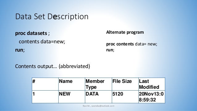 Understanding Sas Data Step Processing