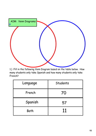 Day 2 venn diagrams numerical | PDF