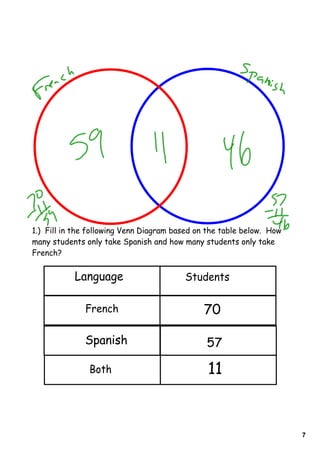 Day 2 venn diagrams numerical | PDF