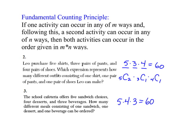 Probability Day 3 - Permutations and Combinations | PPT