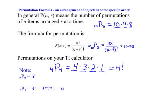 Probability Day 3 - Permutations and Combinations | PPT
