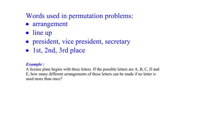 Probability Day 3 - Permutations and Combinations | PPT