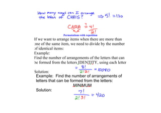 Probability Day 3 - Permutations and Combinations | PDF | Physics | Science
