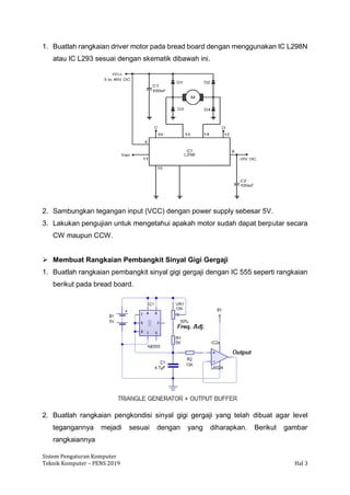 Open Loop Analog Control System - Motor DC | PDF