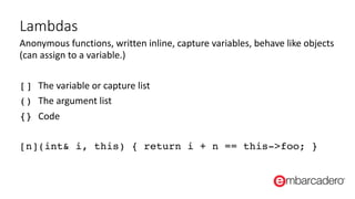 Day 3 of C++ Boot Camp - C++11 Language Deep Dive | PDF