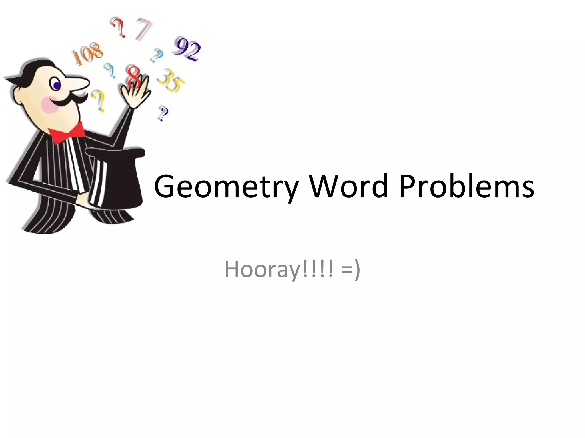 2nd Test - Geometry Word Problems | PPT
