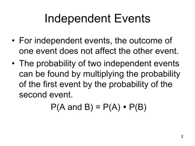 Day 3 - Independent and Dependent Events.ppt