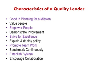 Day 3 Introduction to TQM Principles | PPT