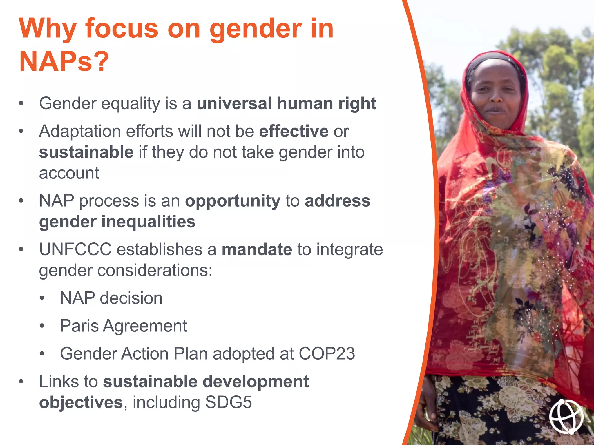 Gender-responsive NAP processes: Introduction | Angie Dazé, IISD | PPT