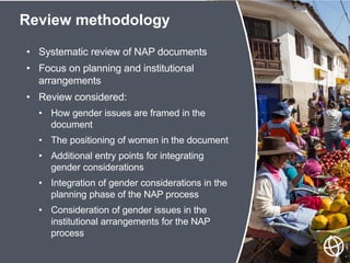 Gender-responsive NAP processes: Introduction | Angie Dazé, IISD | PPT