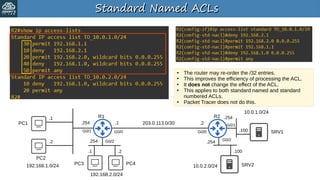Day+34+Slides+-+Standard+ACLs - Kasamba David | PDF