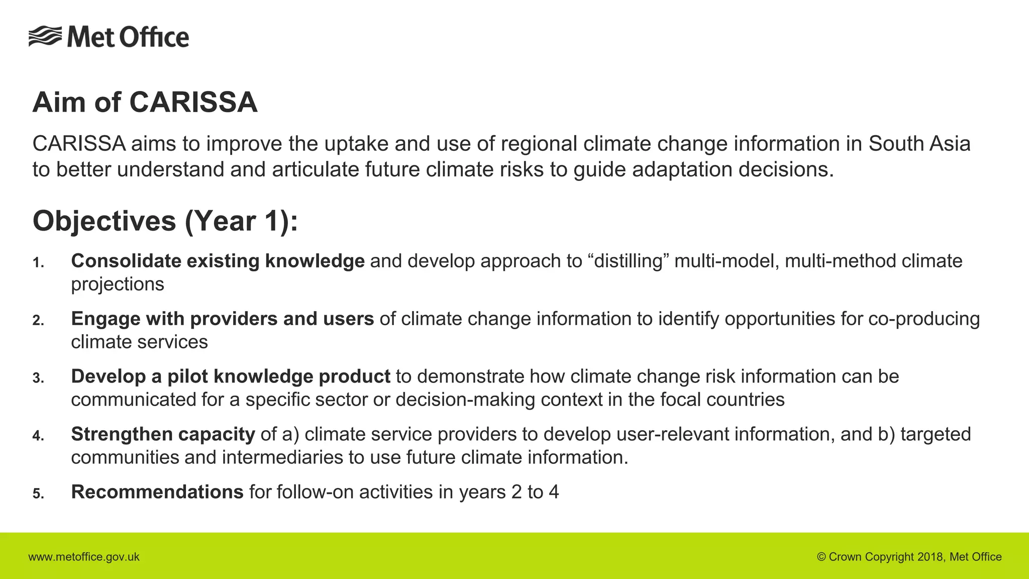 Day 3 joe daron, met office, arrcc-carissa workshop | PPT