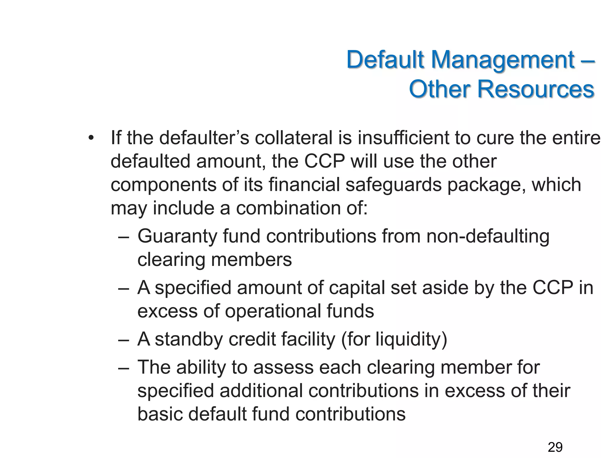 Clearing Through Central Counterparties: Core Risk Management and ...