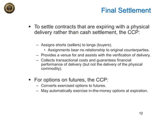 Clearing Through Central Counterparties: Core Risk Management and ...