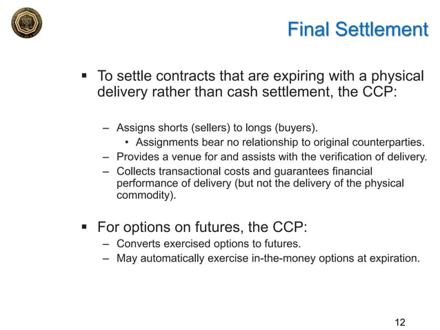 Clearing Through Central Counterparties: Core Risk Management and ...