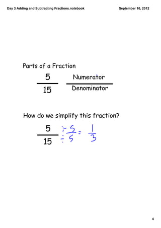 Day 3 adding and subtracting fractions | PDF