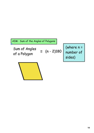 Day 3 angles in polygons | PDF