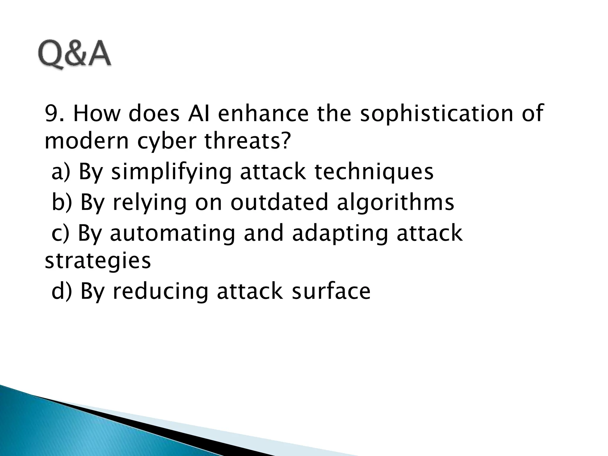 Cybersecurity artificial intelligence presentation | PPTX