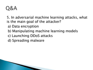 Cybersecurity artificial intelligence presentation | PPTX