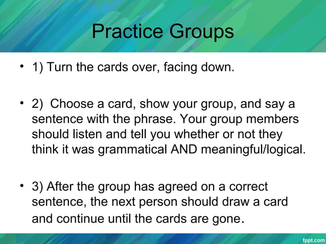 Day 3 collocation set 1 | PPT