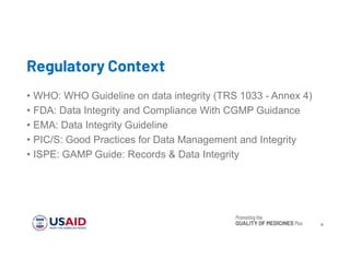 Data Integrity concept and principles with examples | PDF